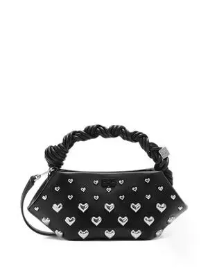 GANNI Mini Bou Tote Bag With Heart Studs