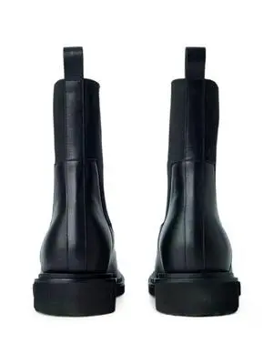 Rick Owens Round-toe Leather Chelsea Boots