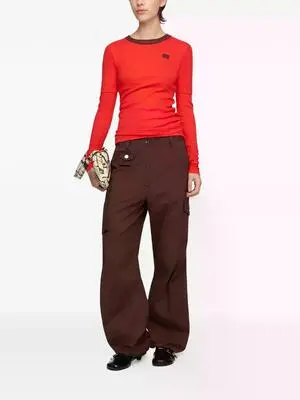 GANNI Drawstring-ankle Cargo Pants