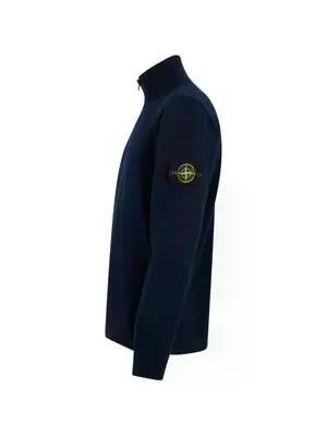 Stone Island Logo-patch Half-zip Sweater