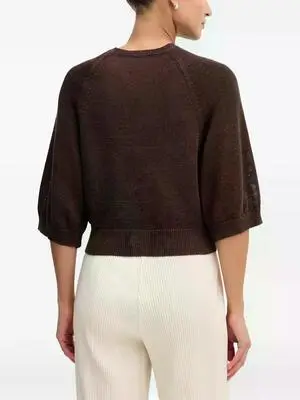 BENETTON Raglan-sleeve Sweater - Brown