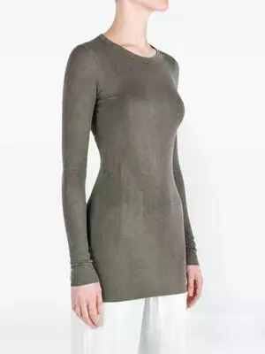Rick Owens Ribbed-knit Long-sleeve Top