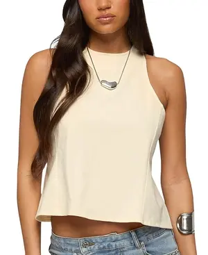 EDIKTED Nerida Crisscross Backless Top - Cream