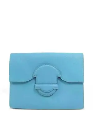 Hermès 1938-19 Leather Wallet Clutch - Blue