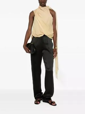 TOM FORD Logo-waistband Trousers - Black