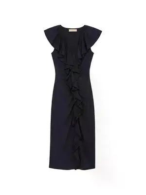 Ulla Johnson Chiara Ruffled Midi Dress - Blue
