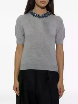 Ulla Johnson Sequin-embellished Jude Sweater - Grey