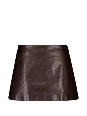 Balenciaga A-line Mini Skirt - Brown