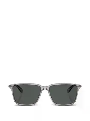 BROOKS BROTHERS EYEWEAR Rectangle Frame Sunglasses - Grey