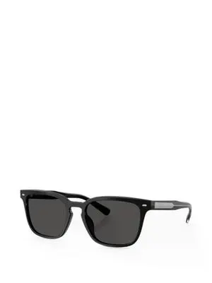 Brooks Brothers Rectangle Frame Sunglasses - Black