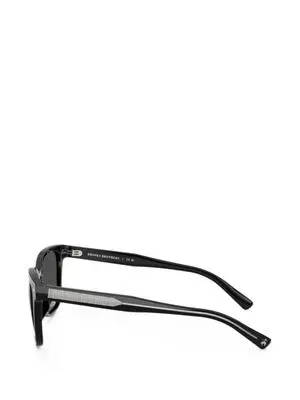 Brooks Brothers Rectangle Frame Sunglasses - Black