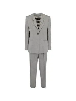 Giorgio Armani Herringbone-pattern Suit - Grey