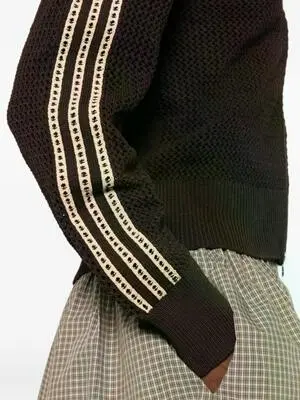 Adidas Stripe-detail Zip-up Cardigan