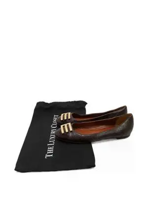 Etro Embossed Cap-toe Ballet Flats