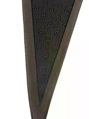 FERRAGAMO Asymmetric Monogram-pattern Scarf