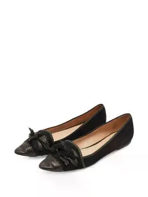 TOD'S Bow-detail Ballet Flats
