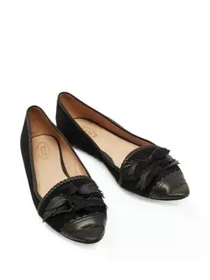 TOD'S Bow-detail Ballet Flats