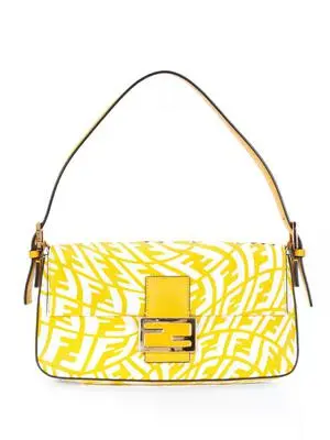 Fendi Baguette Shoulder Bag - Yellow