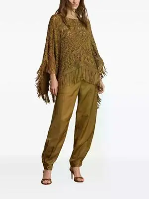 Ralph Lauren Shantung Barrel Cargo Pants