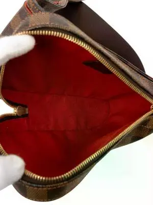 LOUIS VUITTON 2005 Damier Ebene Geronimos Crossbody Bag