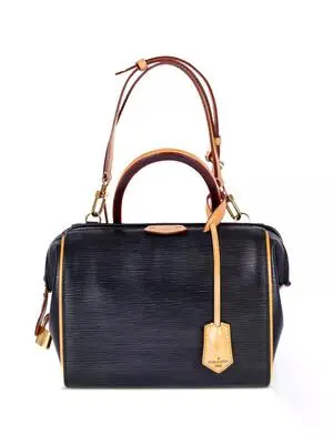 LOUIS VUITTON Epi Leather Doc Bb Handbag - Black
