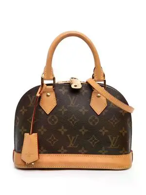 LOUIS VUITTON 2021-2026 Monogram Alma Bb Satchel - Brown