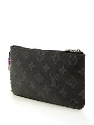 LOUIS VUITTON 2017 Monogram Eclipse Flash Fragment Iphone Case Phone Case - Black