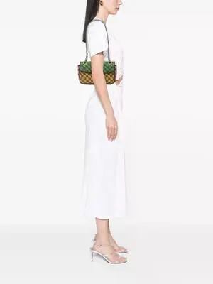 Gucci Multicolor Gg Marmont Matelassé Diagonal Gg Canvas Shoulder Bag