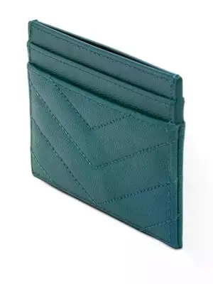 Saint Laurent 2023 Grain De Poudre Cassandre Card Holder
