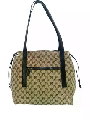 Gucci 2000-2015 Gg Canvas Tote Bag - Brown