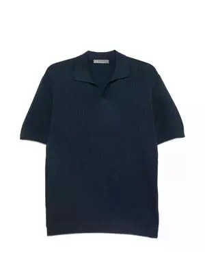 Corneliani Ribbed-knit T-shirt - Blue