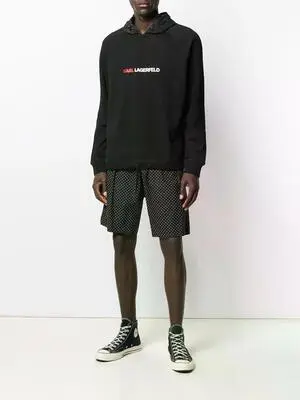 Karl Lagerfeld Logo Print Hoodie