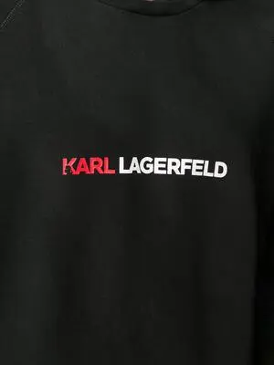 Karl Lagerfeld Logo Print Hoodie