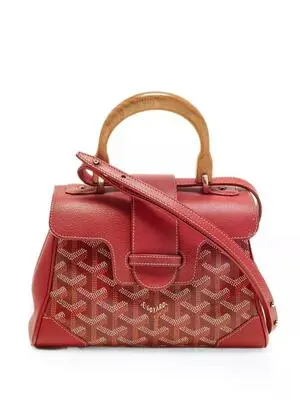 Goyard 2019 Saigon Mini Goyardine Tote Bag - Red
