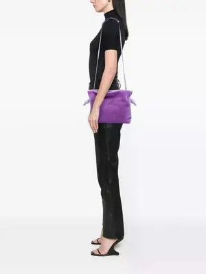 Loewe Flamenco Knot Clutch Crossbody Bag - Purple