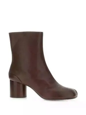 MAISON MARGIELA Tabi Leather Ankle Boots - Brown