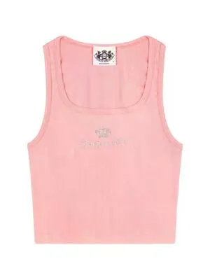 Juicy Couture X S&r Ribbed-knit Top - Pink