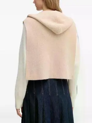 PEDRO DEL HIERRO Hooded Ribbed-knit Scarf