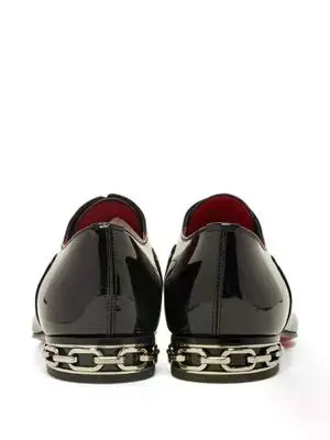 CHRISTIAN LOUBOUTIN Greggy Atlas Chain-integrated Heel Shoes - Black
