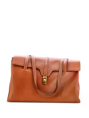Celine Soft 16 Shoulder Bag In Smooth Calfskin - Brown