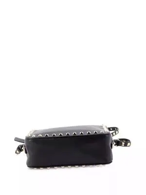 Valentino Garavani Rockstud Camera Leather Crossbody Bag - Black