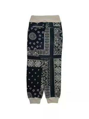 Kapital Bandana-print Fleece Track Pants - Blue