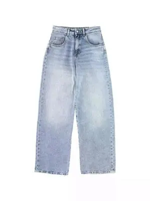 ICON DENIM LOS ANGELES Faded Wide-leg Jeans