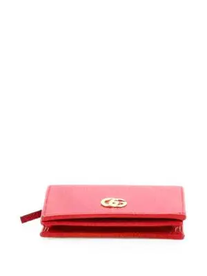 Gucci Gg Marmont Flap Case Leather Card Holder