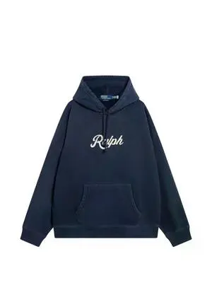 Polo Ralph Lauren Logo-print Drawstring Hoodie - Blue