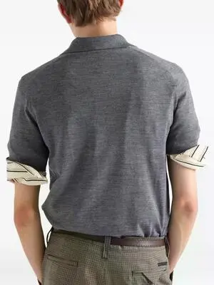 Prada Superfine Wool Polo Shirt