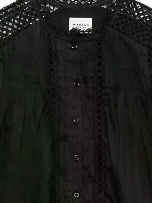 MARANT ETOILE Parina Guipure-lace Panelled Blouse