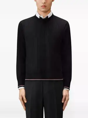 Thom Browne Ribbed-knit Long-sleeve Sweater