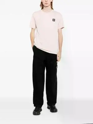 Stone Island Logo-patch T-shirt - Pink