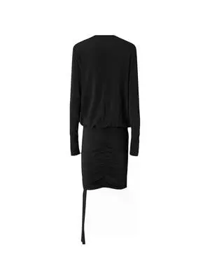 Pinko Ruched Draped-detail Mini Dress